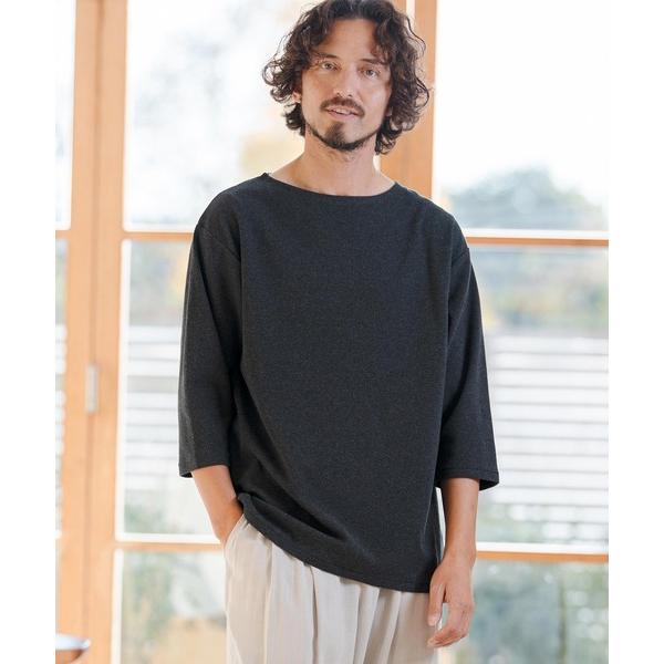 ZOZO問い合わせ番号:101656205ショップ:CAMBIO，カンビオブランド:CAMBIO，カンビオ商品名:mlt5517- Span Fraise Narrow Boat Neck 3-4 Sleeve Tee 7分袖Tシャツ(S6...