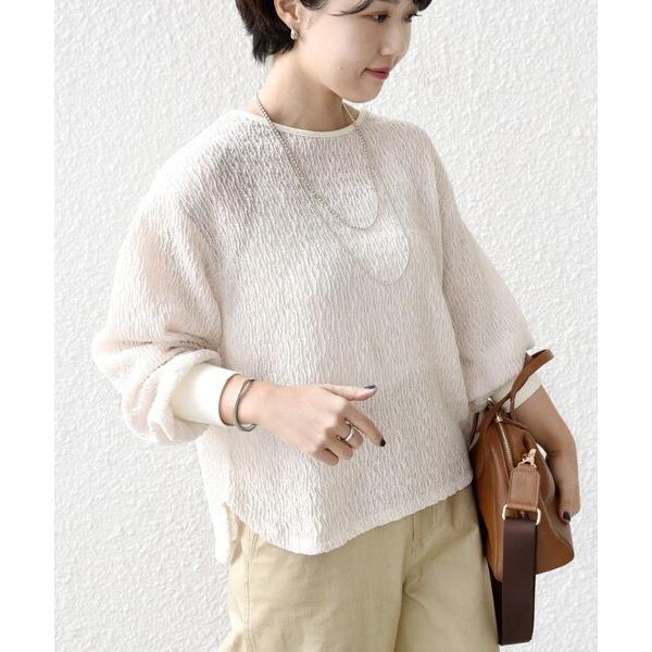 ZOZO問い合わせ番号:101656841ショップ:SHIPS for women，シップス フォー ウィメンブランド:SHIPS，シップス商品名:〈手洗い可能〉ランダム ブルーゼ 袖 タック プルオーバーカテゴリ:トップス>Tシャツ...