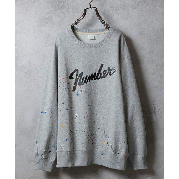 ZOZO問い合わせ番号:101657367ショップ:NUMBER (N)INE，ナンバーナインブランド:NUMBER (N)INE，ナンバーナイン商品名:HAND PAINTED Number(9) PRINTED CLASSIC CREW...