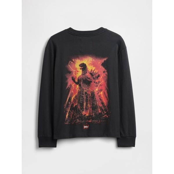 『タイムセール実施中』ZOZO問い合わせ番号:101657742ショップ:GAP，ギャップブランド:GAP，ギャップ商品名:ゴジラ グラフィック GAPロゴ Tシャツ (キッズ)カテゴリ:トップス>Tシャツ/カットソーブランド品番:8...