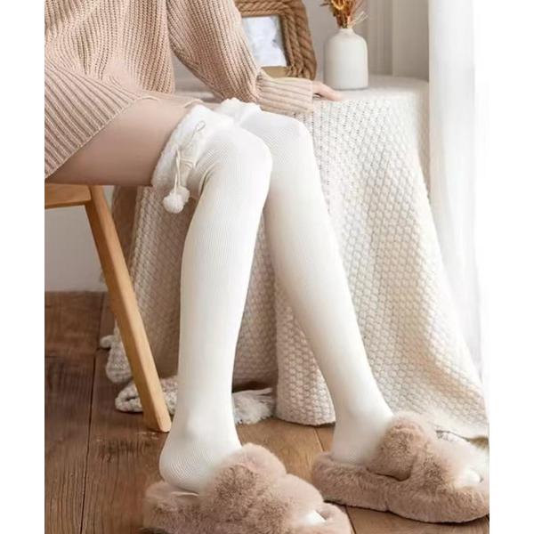 『セール実施中』※このアイテムは返品・交換対象外商品です。ZOZO問い合わせ番号:101657752ショップ:Port，ポートブランド:Port，ポート商品名:【 Port / ポート 】 もこボア リボン ニーハイソックス #_カテゴリ:...