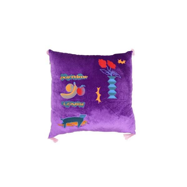 ZOZO問い合わせ番号:101658065ショップ:Beyond Basics，ビヨンド ベーシックスブランド:AFTERU，アフターユー商品名:VELOR CUSHION COVER - PART TIME LOVERカテゴリ:インテリア...