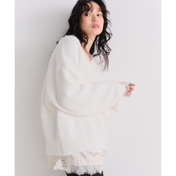 ZOZO問い合わせ番号:101658110ショップ:Auntie Rosa，アンティローザブランド:Shelly island，シェリーアイランド商品名:オーバーサイズVネックニットカテゴリ:トップス>ニット/セーターブランド品番:S...