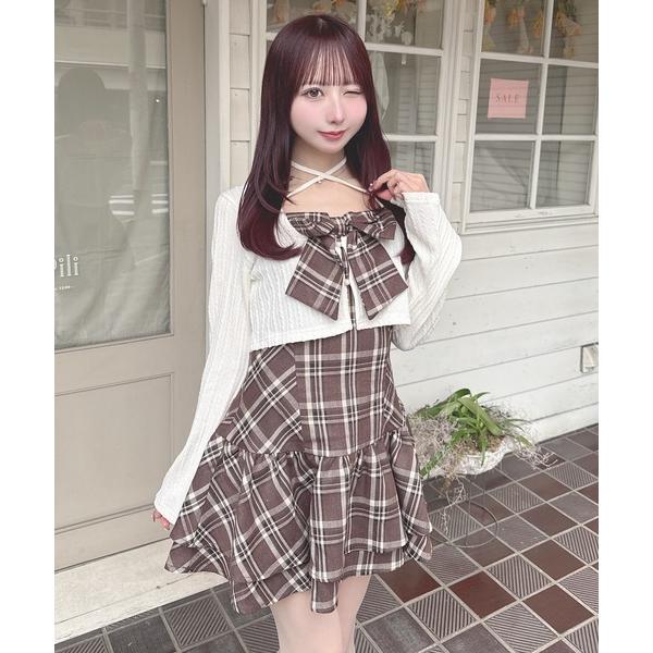 ZOZO問い合わせ番号:101658329ショップ:one way，ワンウェイブランド:one way，ワンウェイ商品名:リボンアンサンブルワンピースカテゴリ:ワンピース/ドレス>ワンピースブランド品番:5062021330素材:表地...