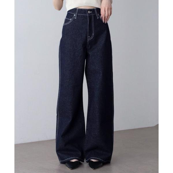 ZOZO問い合わせ番号:101658364ショップ:WEGO，ウィゴーブランド:WEGO，ウィゴー商品名:WEGO/【26年春夏新作】ストレートデニムパンツカテゴリ:パンツ>デニムパンツブランド品番:WE26SS12-L0001素材:...