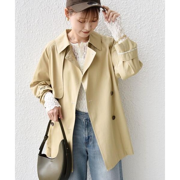 『タイムセール実施中』ZOZO問い合わせ番号:101658457ショップ:SHIPS for women，シップス フォー ウィメンブランド:SHIPS，シップス商品名:〈撥水加工〉バック ギャザー ドロスト ミディ丈 トレンチ コートカテ...