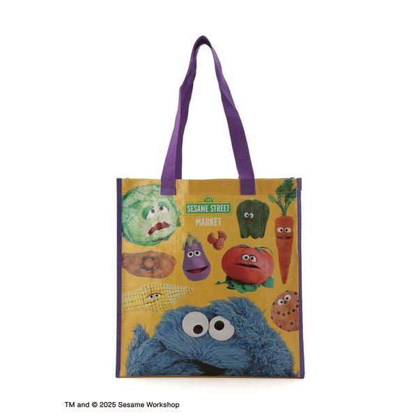 ZOZO問い合わせ番号:101689696ショップ:SESAME STREET MARKET，セサミストリートマーケットブランド:SESAME STREET，セサミストリート商品名:ショッピングバッグMカテゴリ:バッグ>エコバッグ/サ...