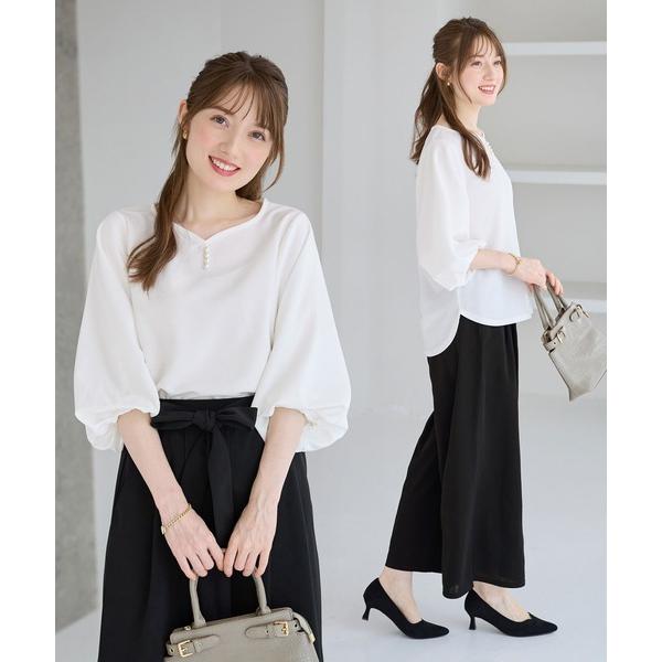 『タイムセール実施中』ZOZO問い合わせ番号:101689725ショップ:alotta，アロッタブランド:alotta，アロッタ商品名:【２点セット】洗える/ストレッチ　パール調ボタンブラウスセットアップカテゴリ:フォーマルスーツ/小物&g...