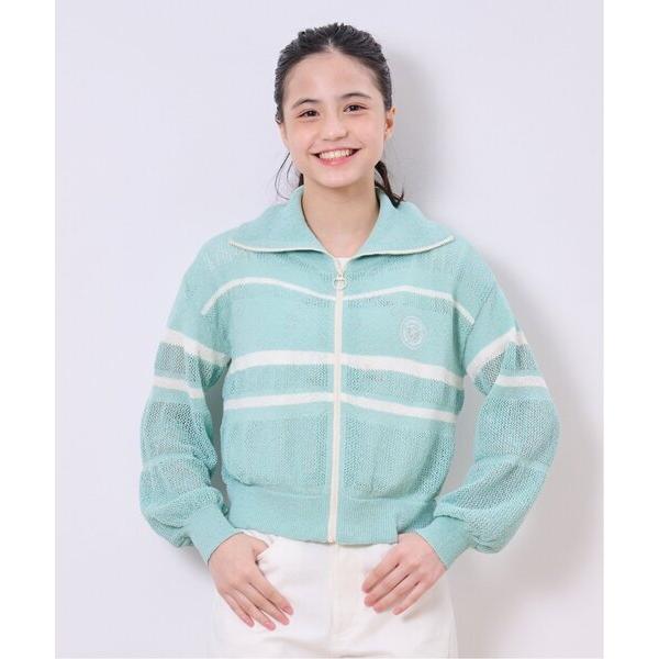 『セール実施中』ZOZO問い合わせ番号:101689784ショップ:NARUMIYA ONLINE，ナルミヤ オンラインブランド:pom ponette junior，ポンポネットジュニア商品名:メッシュニットZIPカーディガンカテゴリ:ト...