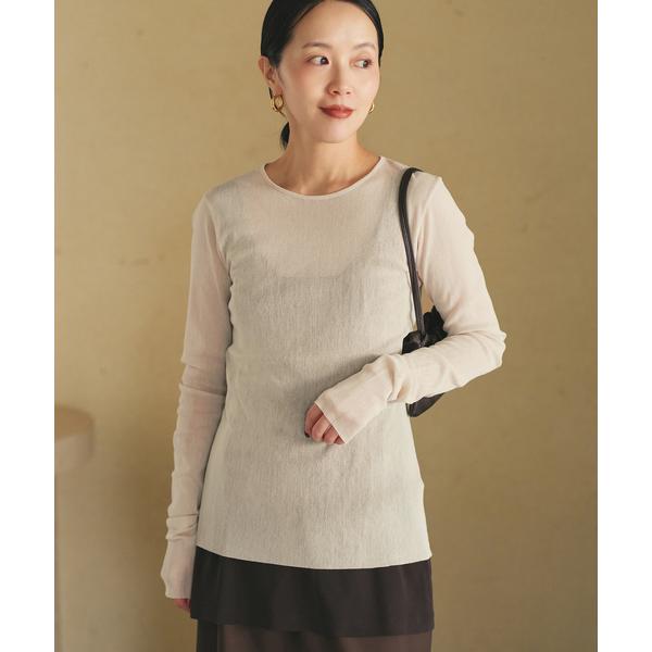 ZOZO問い合わせ番号:101690527ショップ:Plage，プラージュブランド:Plage，プラージュ商品名:《追加》Mesh Sheer ロンT 5カテゴリ:トップス>Tシャツ/カットソーブランド品番:2607092215601...
