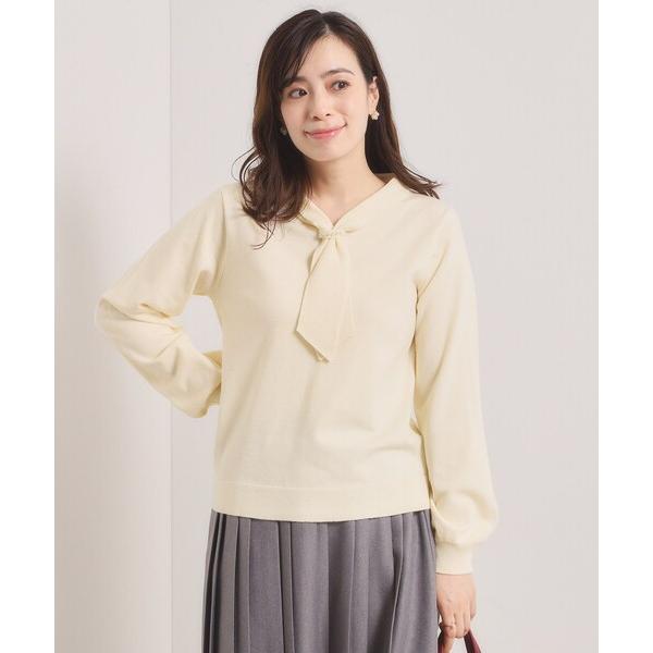 『セール実施中』ZOZO問い合わせ番号:101690677ショップ:WORLD ONLINE STORE SELECT，ワールドオンラインストアセレクトブランド:ITS'DEMO，イッツデモ商品名:【手洗い可】総針ボウタイニットカテゴリ:ト...