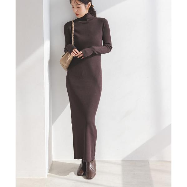 ZOZO問い合わせ番号:101691187ショップ:Spick &amp; Span，スピック アンド スパンブランド:NOBLE，ノーブル商品名:《WEB限定カラー・追加》RY/PLリブハイネックロングワンピースカテゴリ:ワンピース/ドレ...