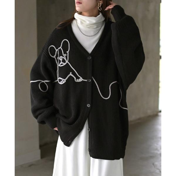ZOZO問い合わせ番号:101691441ショップ:HUG.U，ハグユーブランド:HUG.U，ハグユー商品名:フレブル好きのための” 刺繍カーディガン 綿100%カテゴリ:トップス>カーディガン/ボレロブランド品番:f902素材:本体...