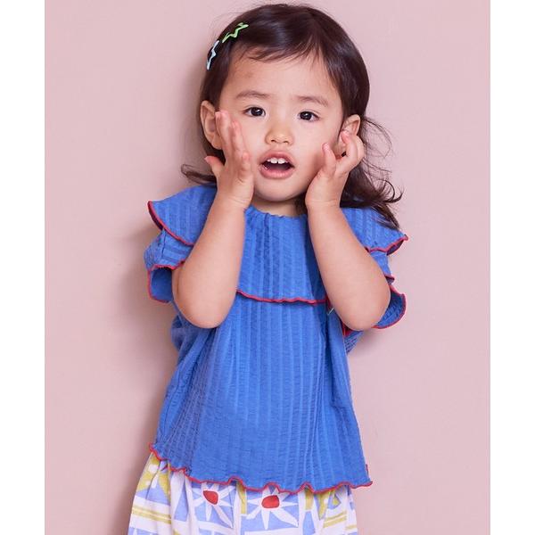 『タイムセール実施中』ZOZO問い合わせ番号:101691512ショップ:MARKEY'S，マーキーズブランド:MARKEY'S，マーキーズ商品名:ニットサッカーフリルカラーカットソーカテゴリ:トップス>Tシャツ/カットソーブランド品...