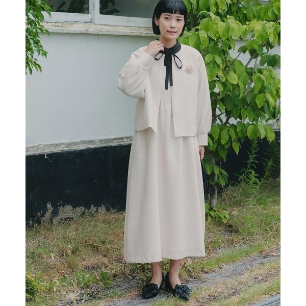 『タイムセール実施中』ZOZO問い合わせ番号:101691623ショップ:nissen，ニッセンブランド:Neina，ネイナ商品名:ドビー織ジャケットアンサンブル3点セット（ジャケット+ブラウス+キャミワンピース）＜大きいサイズ有＞〔Nei...