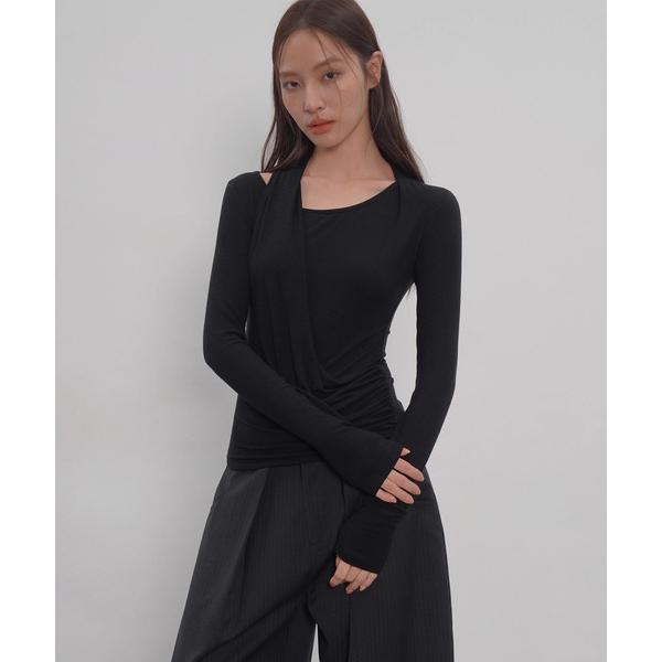 ZOZO問い合わせ番号:101691800ショップ:chuclla，チュクラブランド:EIGHTHMONTH，エイスマンス，Fano Studios，ファノ ストゥディオズ商品名:アシンメトリードレープトップス EM25a147【EIGHT...