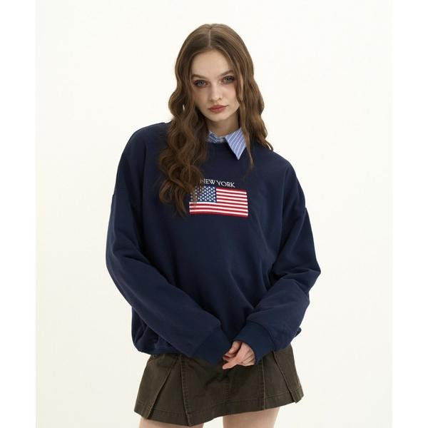 ZOZO問い合わせ番号:101691911ショップ:IF Div.，アイエフディビジョンブランド:BENUA，ベヌア商品名:embroidery sweat shirt/刺繍スウェットカテゴリ:トップス>スウェットブランド品番:147...