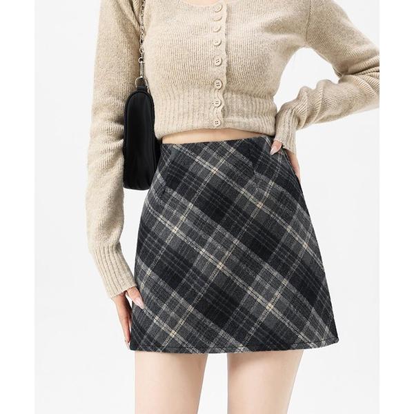 『タイムセール実施中』ZOZO問い合わせ番号:101692868ショップ:Auntie Rosa，アンティローザブランド:leune，ルネ商品名:バイアスチェックミニスカート/スカパンカテゴリ:スカート>スカートブランド品番:LE00...