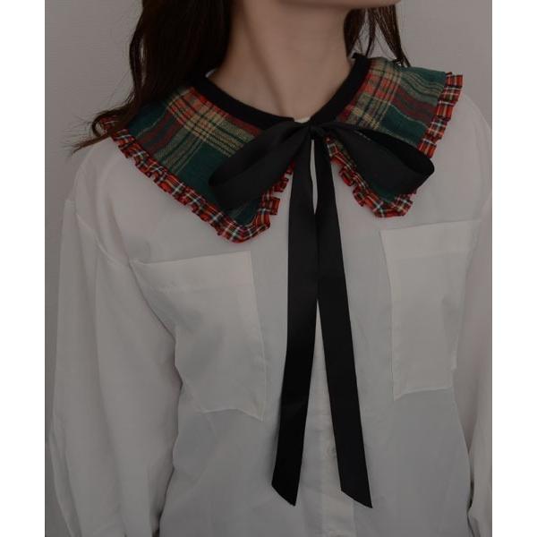 『タイムセール実施中』ZOZO問い合わせ番号:101692884ショップ:TONE，トーンブランド:TONE SELECT GOODS，トーンセレクトグッズ商品名:【resonance】タータンチェック柄 レトロ フリル つけ襟【マルチウェ...