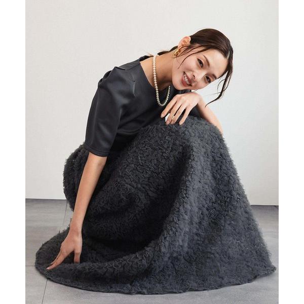 ZOZO問い合わせ番号:101693409ショップ:RIVER FIELD &amp; Co.，リバーフィールド　アンド　コーブランド:GIRL，ガール，ANDRESD，アンドレスド商品名:モコモコセットアップドレス チュールフリル ロング...