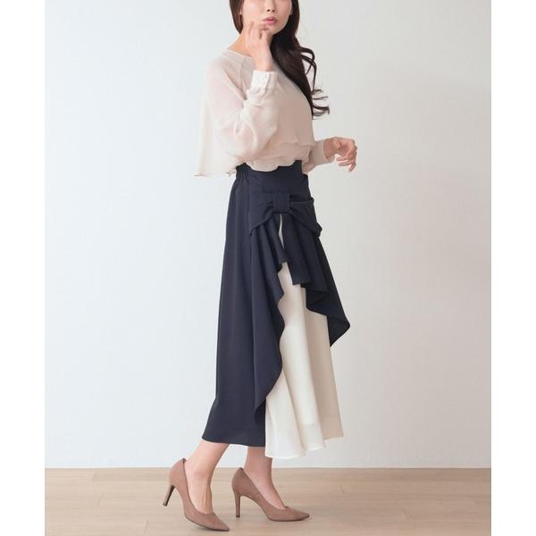 ZOZO問い合わせ番号:101724875ショップ:Bonjour Sagan，ボンジュールサガンブランド:Nohea，ノヘア，Fetchcollection，フェッチコレクション商品名:リボンモチーフ シフォン切替ラッフルLSKカテゴリ:...