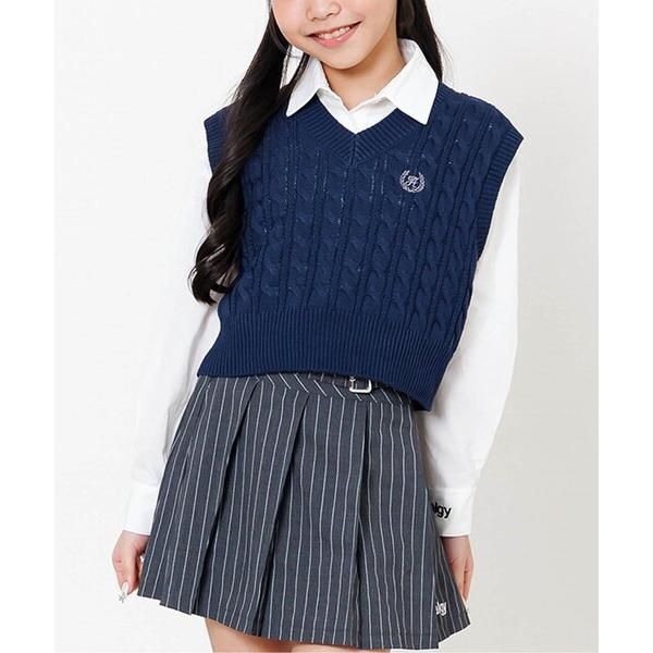 『セール実施中』ZOZO問い合わせ番号:101725228ショップ:F.O.Online Store，エフオーオンラインストアブランド:algy，アルジー商品名:【セレモニー対応】透かし編みニットベスト＆シャツセットカテゴリ:トップス&gt...