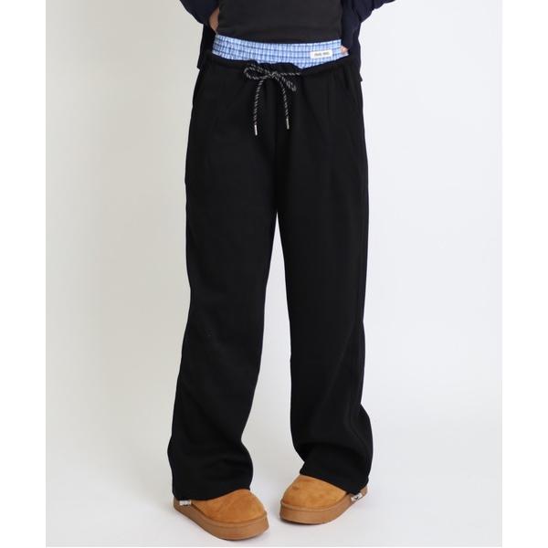 ZOZO問い合わせ番号:101725819ショップ:Vini，ヴィニブランド:Vini，ヴィニ商品名:レイヤードワイドシルエットパンツカテゴリ:パンツ>スウェットパンツブランド品番:VNS-LW-2512-105-MS素材:コットン7...