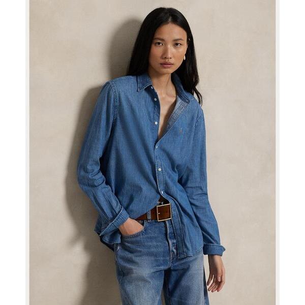 ZOZO問い合わせ番号:101726056ショップ:POLO RALPH LAUREN，ポロ ラルフ ローレンブランド:POLO RALPH LAUREN，ポロ ラルフ ローレン商品名:クラシック フィット デニム シャツカテゴリ:トップス...