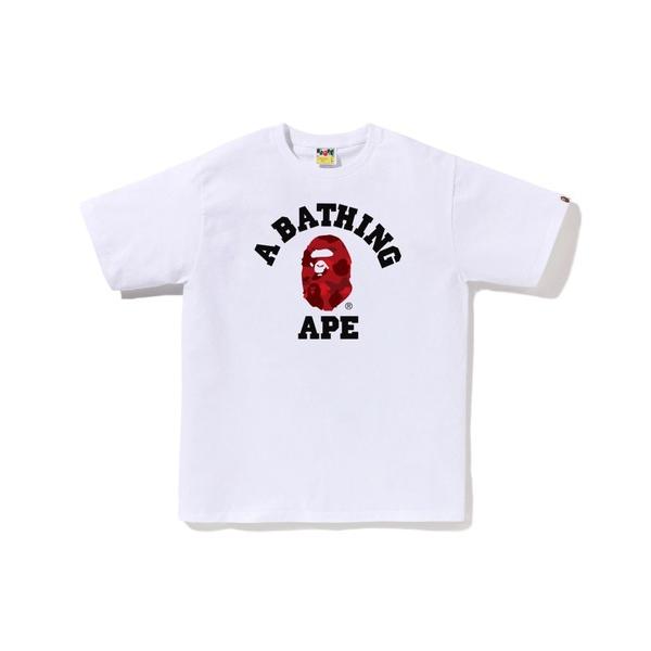 ZOZO問い合わせ番号:101726125ショップ:A BATHING APE，ア ベイシング エイプブランド:A BATHING APE，アベイシングエイプ商品名:COLOR CAMO COLLEGE TEEカテゴリ:トップス>Tシ...
