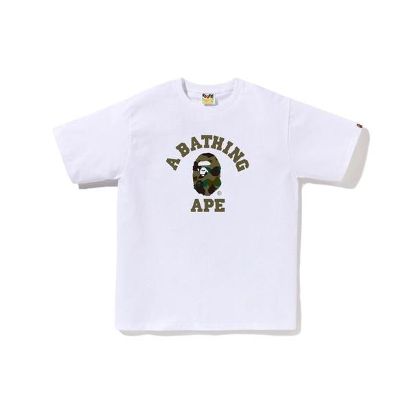 ZOZO問い合わせ番号:101726127ショップ:A BATHING APE，ア ベイシング エイプブランド:A BATHING APE，アベイシングエイプ商品名:1ST CAMO COLLEGE TEEカテゴリ:トップス>Tシャツ...