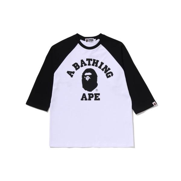 ZOZO問い合わせ番号:101726148ショップ:A BATHING APE，ア ベイシング エイプブランド:A BATHING APE，アベイシングエイプ商品名:COLLEGE RAGLAN REGULAR FIT LS TEEカテゴリ...