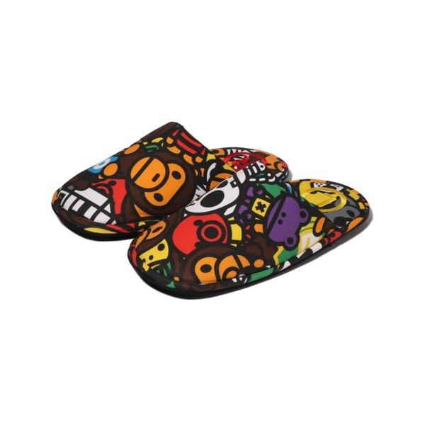 ZOZO問い合わせ番号:101726282ショップ:A BATHING APE，ア ベイシング エイプブランド:A BATHING APE，アベイシングエイプ商品名:MILO ALL SAFARI SLIPPERSカテゴリ:インテリア&gt...