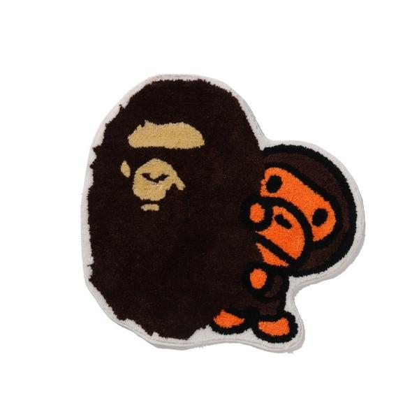 ZOZO問い合わせ番号:101726334ショップ:A BATHING APE，ア ベイシング エイプブランド:A BATHING APE，アベイシングエイプ商品名:APE HEAD ＆ BABY MILO RUG MATカテゴリ:インテリ...