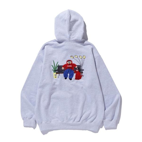 ZOZO問い合わせ番号:101726606ショップ:XLARGE，エクストララージブランド:XLARGE，エクストララージ商品名:ROOM HOODED SWEATSHIRTカテゴリ:トップス>パーカーブランド品番:101254012...