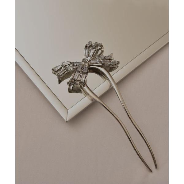 ZOZO問い合わせ番号:101727070ショップ:VIBGYOR，ヴィブジョーブランド:VIBGYOR Women，ヴィブジョー　ウィメン商品名:【resonance】リボンモチーフ U字コーム/かんざし【オケージョン】カテゴリ:ヘアアク...