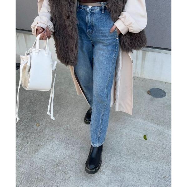 『タイムセール実施中』ZOZO問い合わせ番号:101727605ショップ:merrylatte，メリーラテブランド:merrylatte，メリーラテ商品名:ハイウエストサイドステッチワイドストレートジーンズ【Primaras】カテゴリ:パン...