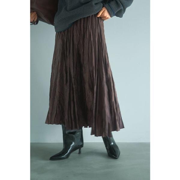 ZOZO問い合わせ番号:101727656ショップ:marjour，マージュールブランド:marjour，マージュール商品名:WASHER PLEATS SATIN SKIRTカテゴリ:スカート>スカートブランド品番:752332素材...