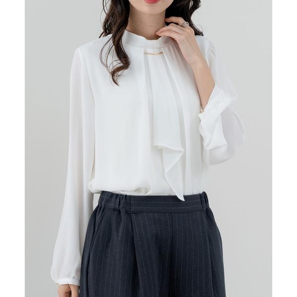 『セール実施中』ZOZO問い合わせ番号:101728057ショップ:Ada.，エイダブランド:ANNA LUNA，アンナルナ商品名:【ANNA LUNA】オケージョン にも◎バー付き ボウタイ カバーリング ブラウスカテゴリ:トップス&gt...