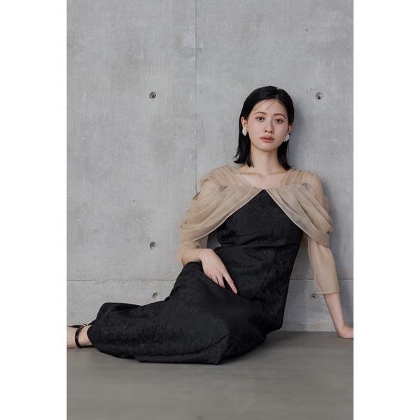 『タイムセール実施中』ZOZO問い合わせ番号:101728431ショップ:bflat，ビーフラットブランド:niana，ニアナ，ANDRESD，アンドレスド商品名:オフショルダージャガードドレス 結婚式 成人式 二次会 同窓会 入学式 卒業...