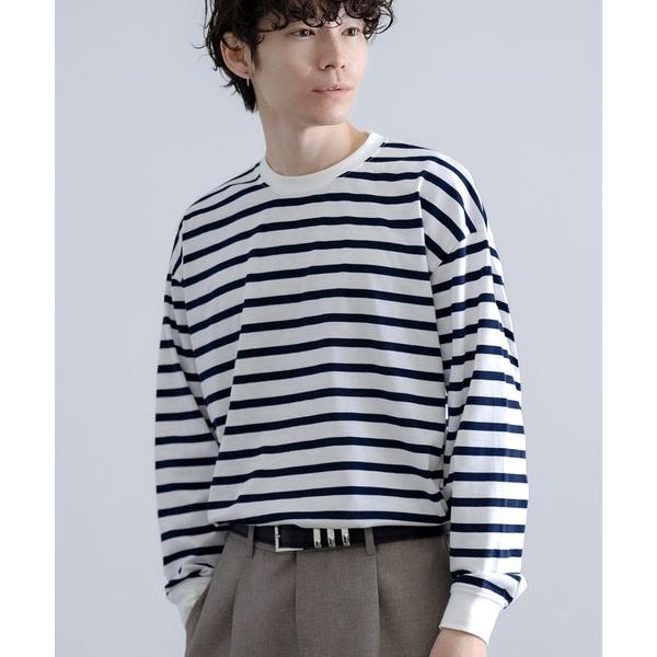 『タイムセール実施中』ZOZO問い合わせ番号:101728552ショップ:En serio TOKYO，エンソリオ トーキョーブランド:En serio TOKYO，エンソリオトーキョー商品名:SIDE23-183 ボーダー長袖Tシャツカテ...