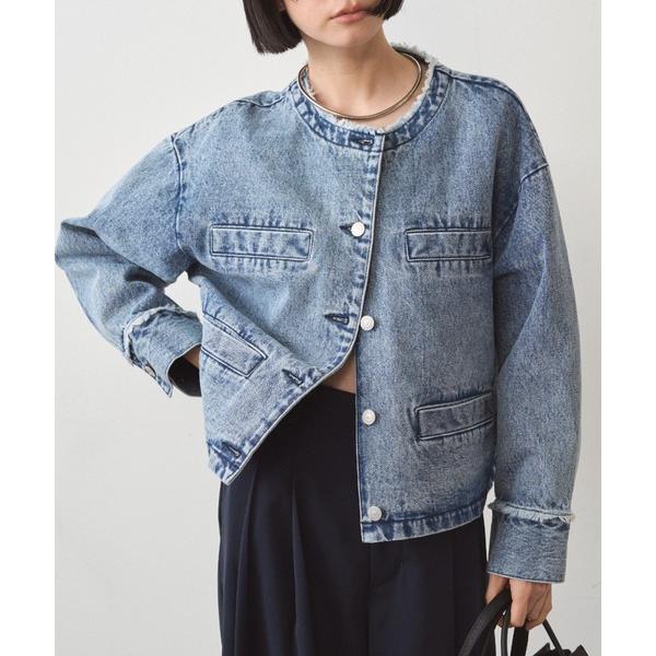 ZOZO問い合わせ番号:101728841ショップ:LOUNGEDRESS，ラウンジドレスブランド:LOUNGEDRESS，ラウンジドレス商品名:デニムショートジャケットカテゴリ:ジャケット/アウター>デニムジャケットブランド品番:L...