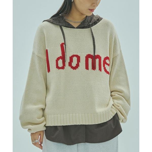 『セール実施中』ZOZO問い合わせ番号:101760527ショップ:ROSE BUD，ローズバッドブランド:ROSE BUD，ローズバッド商品名:MESSAGE LOGO JACQUARD KNITカテゴリ:トップス>ニット/セーター...