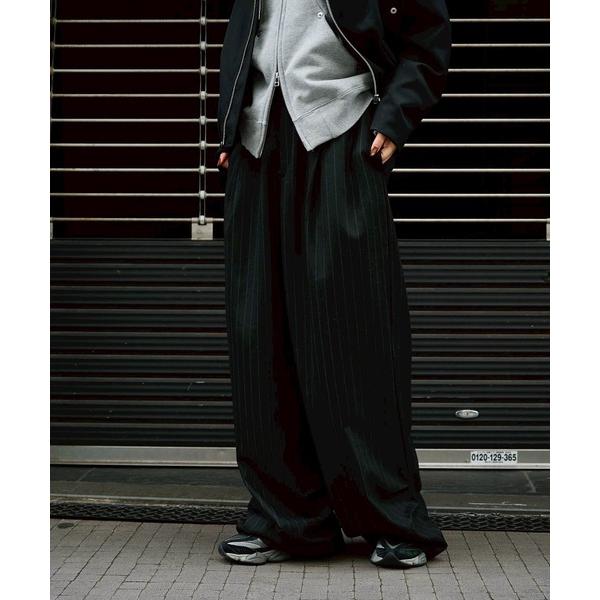 ZOZO問い合わせ番号:101760651ショップ:CONZ，コンズブランド:CONZ，コンズ商品名:EX.stripe design trousersカテゴリ:パンツ>スラックスブランド品番:315541009素材:ウール40% ポ...