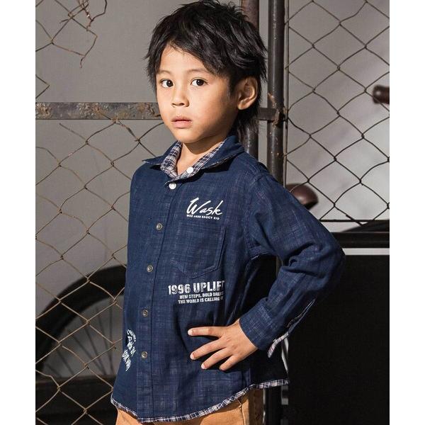 ZOZO問い合わせ番号:101760681ショップ:BEBE ONLINE STORE，ベベ オンラインストアブランド:WASK，ワスク商品名:リバーシブルガーゼチェックシャツカテゴリ:トップス>シャツ/ブラウスブランド品番:1346...