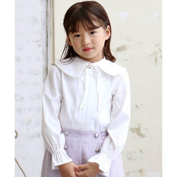 ZOZO問い合わせ番号:101760684ショップ:BEBE ONLINE STORE，ベベ オンラインストアブランド:BeBe，ベベ商品名:ストレッチウェザー付け襟キャンディスリーブブラウスカテゴリ:トップス>シャツ/ブラウスブラン...