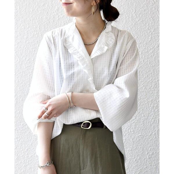 ZOZO問い合わせ番号:101762126ショップ:SHIPS for women，シップス フォー ウィメンブランド:SHIPS any，シップス エニィ，SHIPS，シップス商品名:SHIPS any:〈洗濯機可能〉フリルカラー スタン...