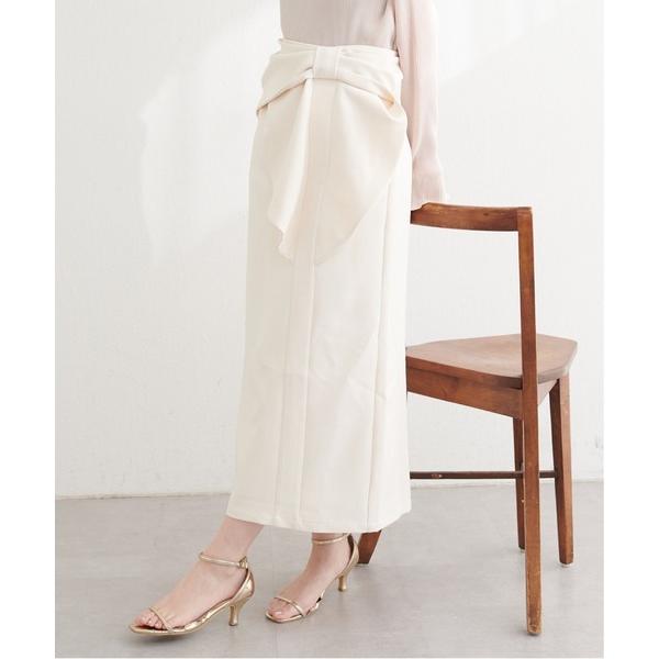 『タイムセール実施中』ZOZO問い合わせ番号:101762375ショップ:natural couture，ナチュラルクチュールブランド:natural couture，ナチュラルクチュール商品名:リボン付きナロースカートカテゴリ:スカート&...