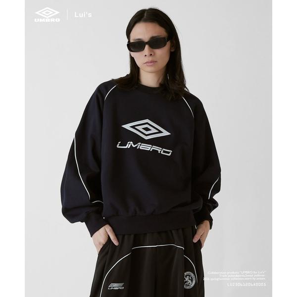 『タイムセール実施中』ZOZO問い合わせ番号:101763694ショップ:Lui's，ルイスブランド:UMBRO，アンブロ，Lui's，ルイス商品名:【UMBRO×Lui's】パイピングロゴスウェットカテゴリ:トップス>スウェットブラ...