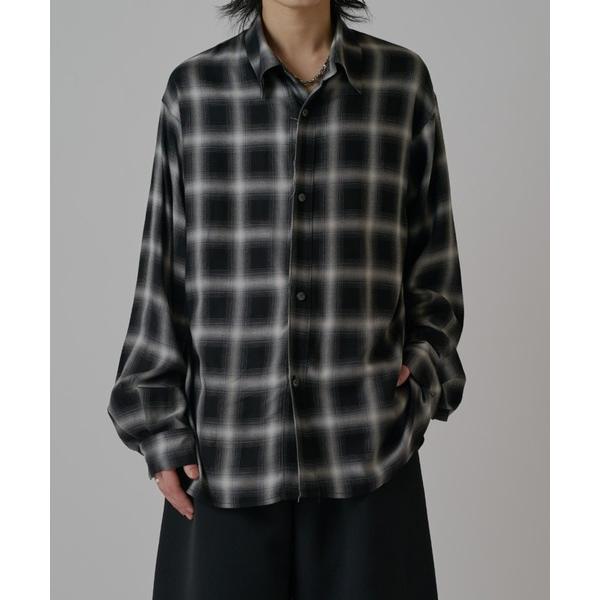 ZOZO問い合わせ番号:101763929ショップ:Lui's，ルイスブランド:Lui's，ルイス商品名:オンブレーチェックオーバーシャツカテゴリ:トップス>シャツ/ブラウスブランド品番:LUZ2061204A0002素材:NVY I...