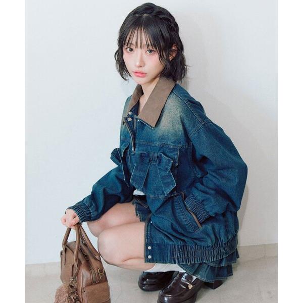 『タイムセール実施中』ZOZO問い合わせ番号:101764029ショップ:OLIVE des OLIVE，オリーブ デ オリーブブランド:OLIVE des OLIVE，オリーブデオリーブ商品名:リボンビッグブルゾンカテゴリ:ジャケット/ア...